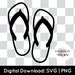 Sandals Outline PNG, SVG, Commercial Use Instant Digital Download ...