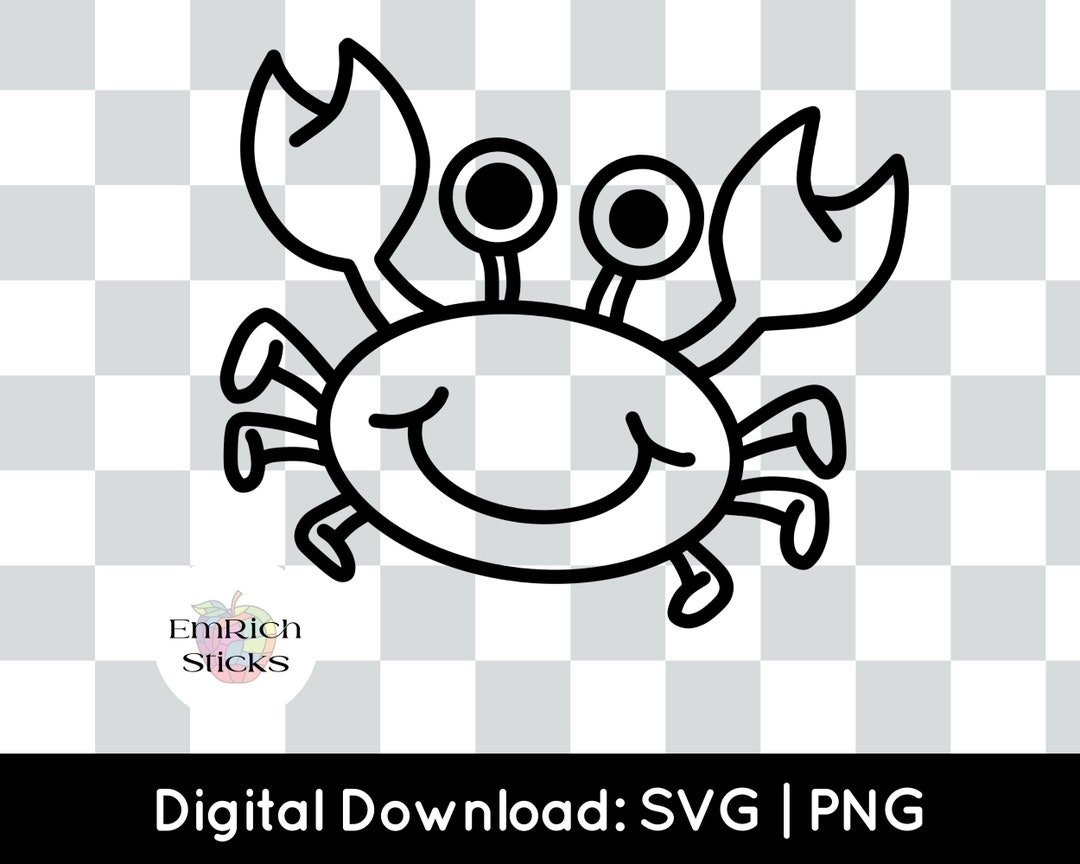 Crab PNG, SVG, Instant Digital Download, Commercial Use, Crab Svg File ...