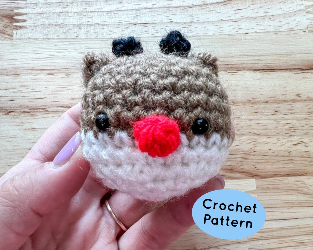 Christmas Deer Crochet Pattern, Deer Stuffed Animal Pattern, Christmas ...