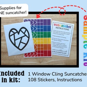 Ice Cream Sticker Suncatcher Craft Kits for Girls, Travel Busy Box ...