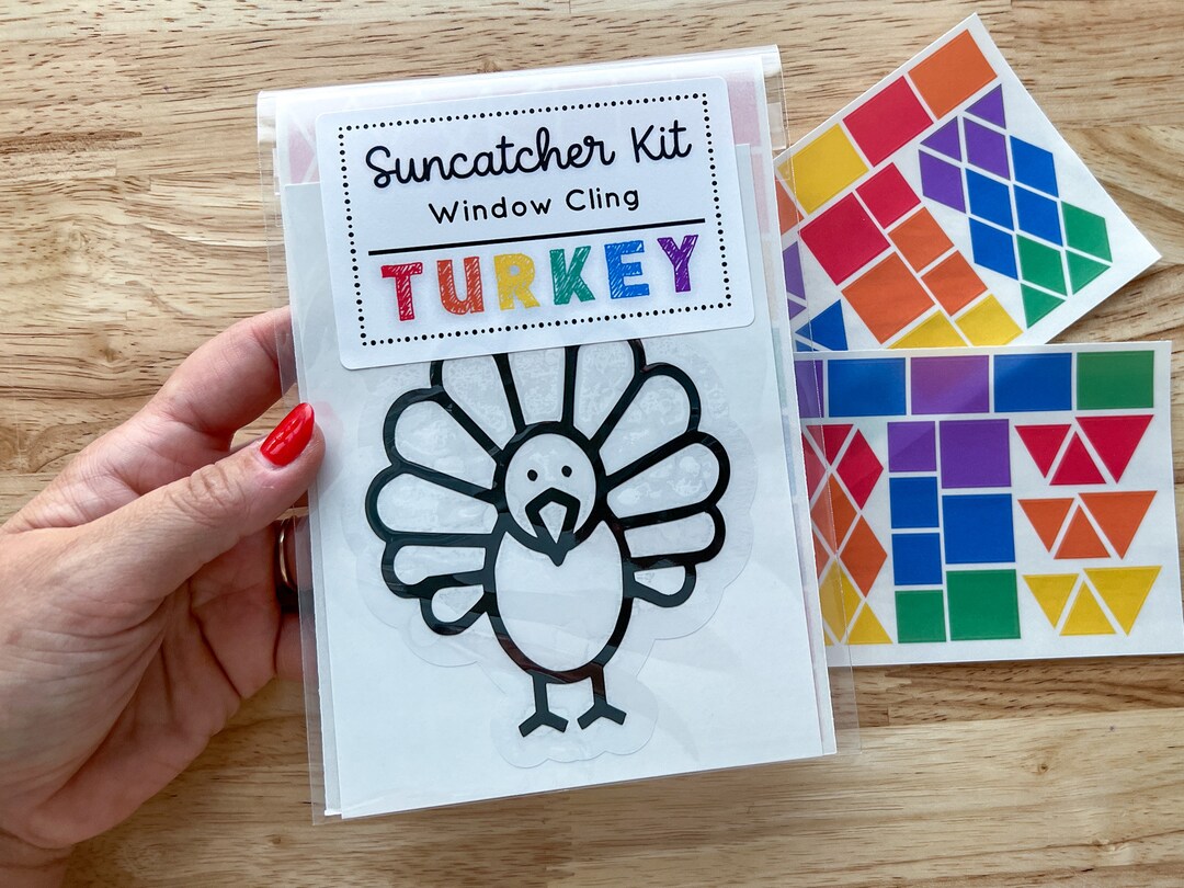 Turkey Suncatcher, Fall Craft Kits for Kids, Thanksgiving Craft for ...