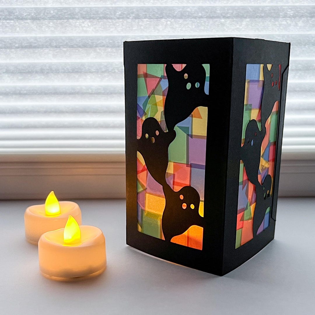 Ghost Luminary Halloween Decor, Lantern Craft Kit for Kids, Halloween ...