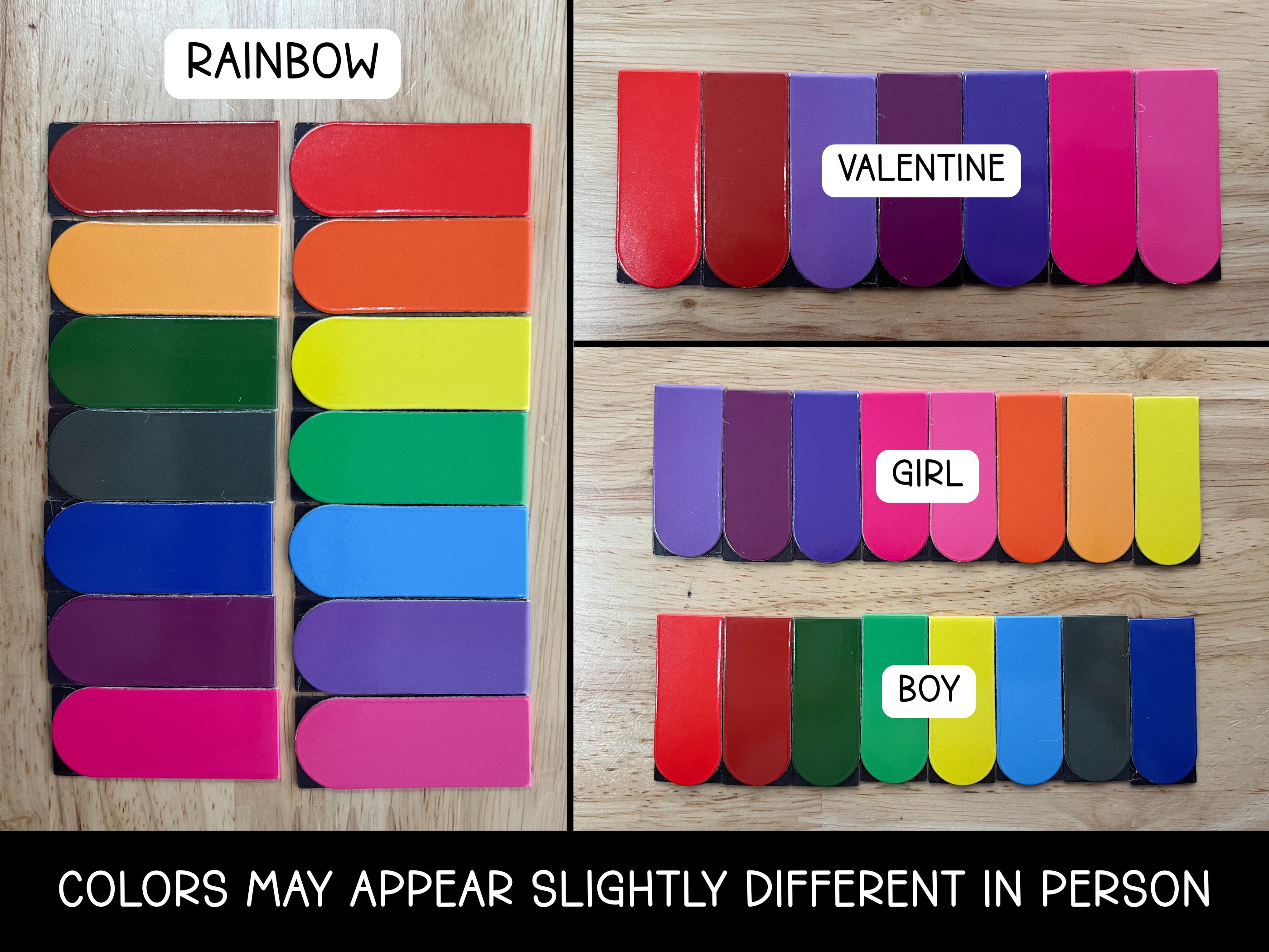 Valentines Day Favors for Classroom, Magnetic Bookmarks for Kids, Bulk ...