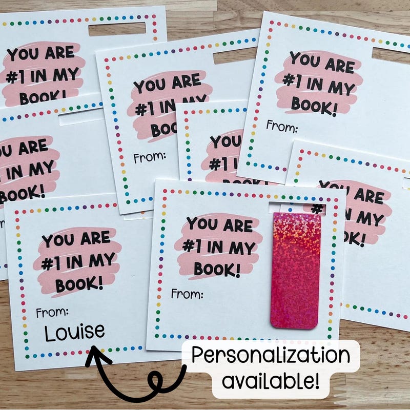 Valentine Bookmark - Etsy