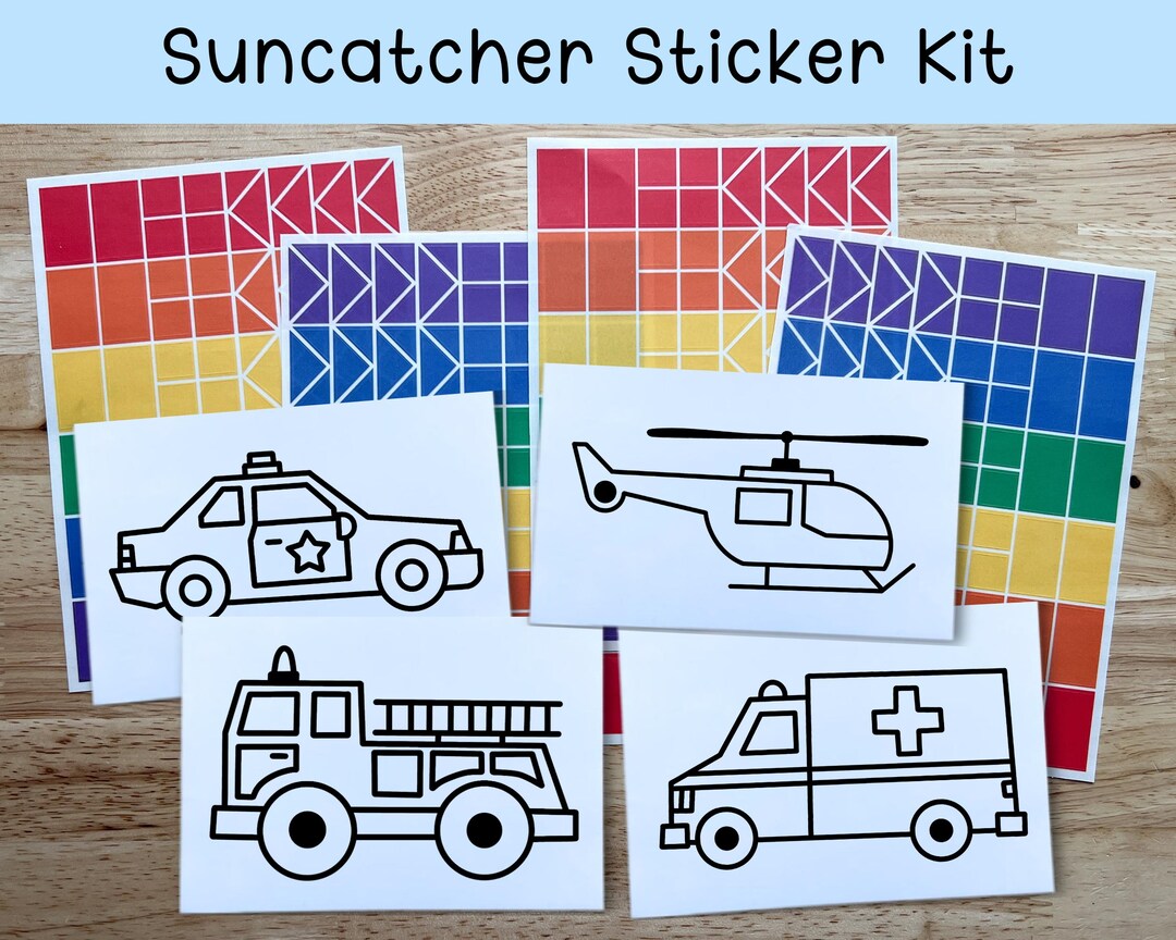 Emergency Vehicle Party Activity, Firetruck Craft Kit for Kids ...