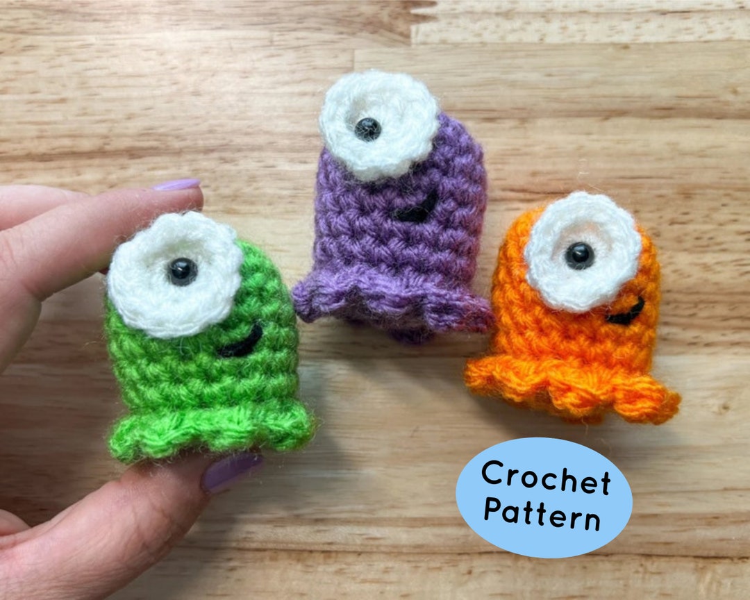 Mini Monster Crochet Pattern, Crochet Monster Plushie Pattern, Monster ...
