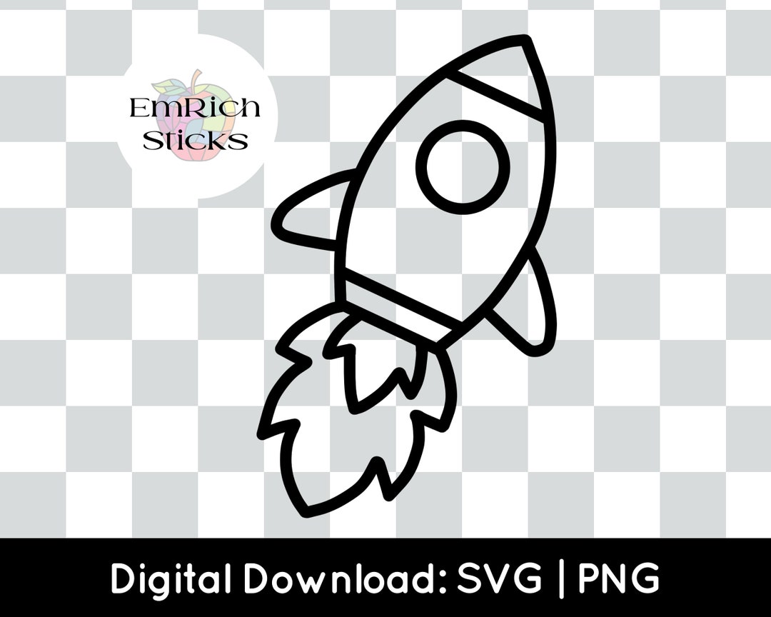 Rocket PNG, SVG, Instant Digital Download, Commercial Use, Rocket ...