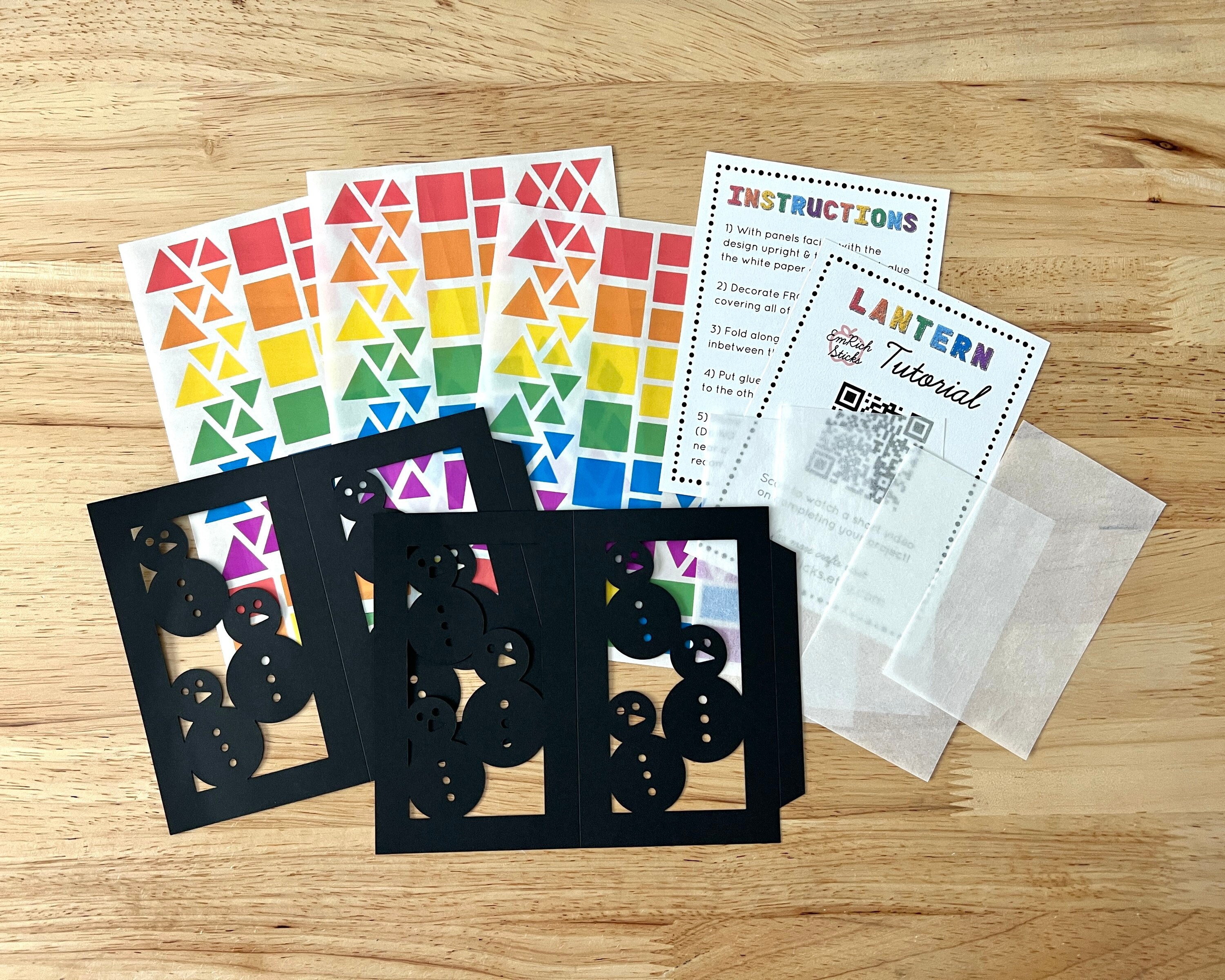 Snowman Lantern Craft Kit for Kids Winter Lantern Decor - Etsy