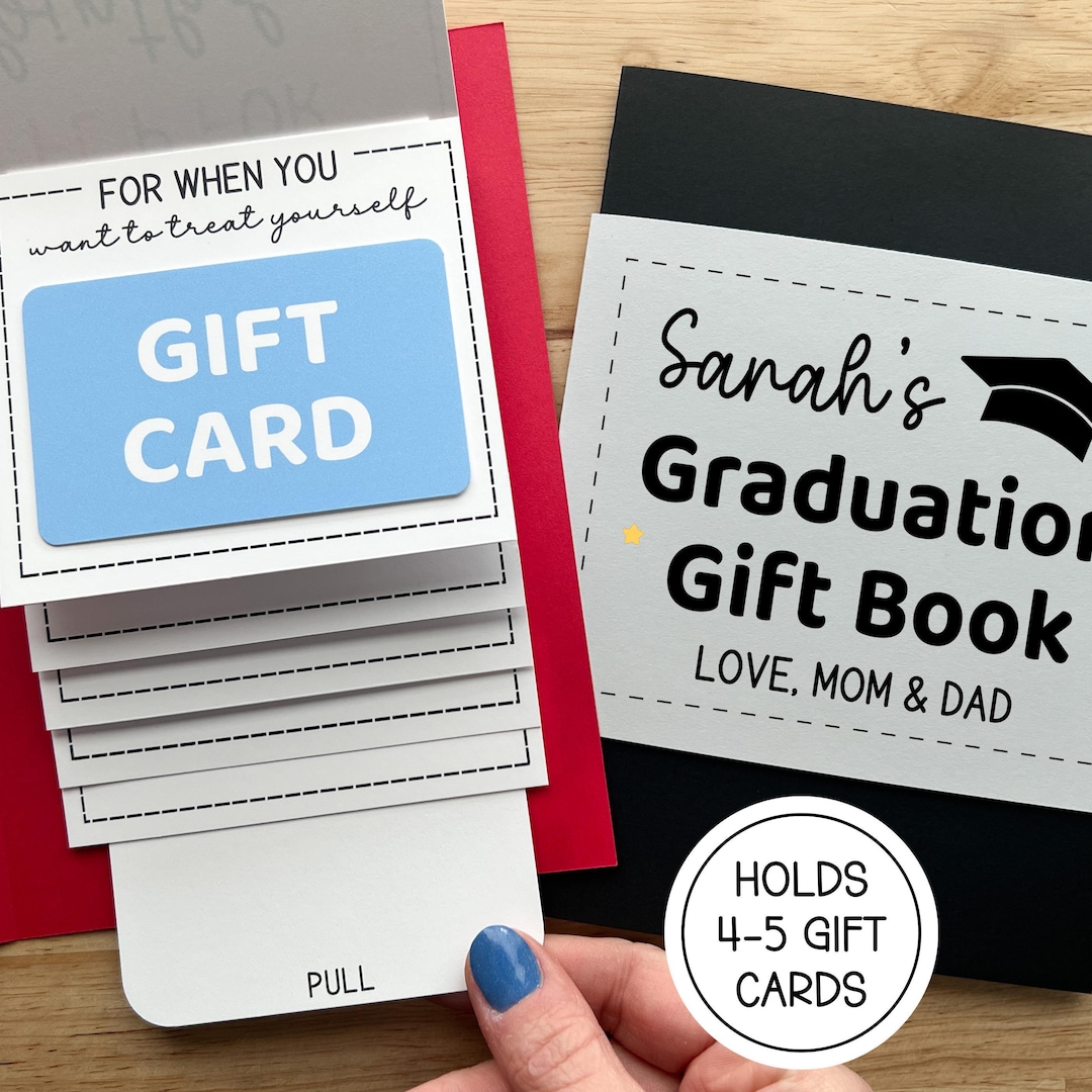 Graduation Waterfall Gift Card Holder Book, College or High School ...