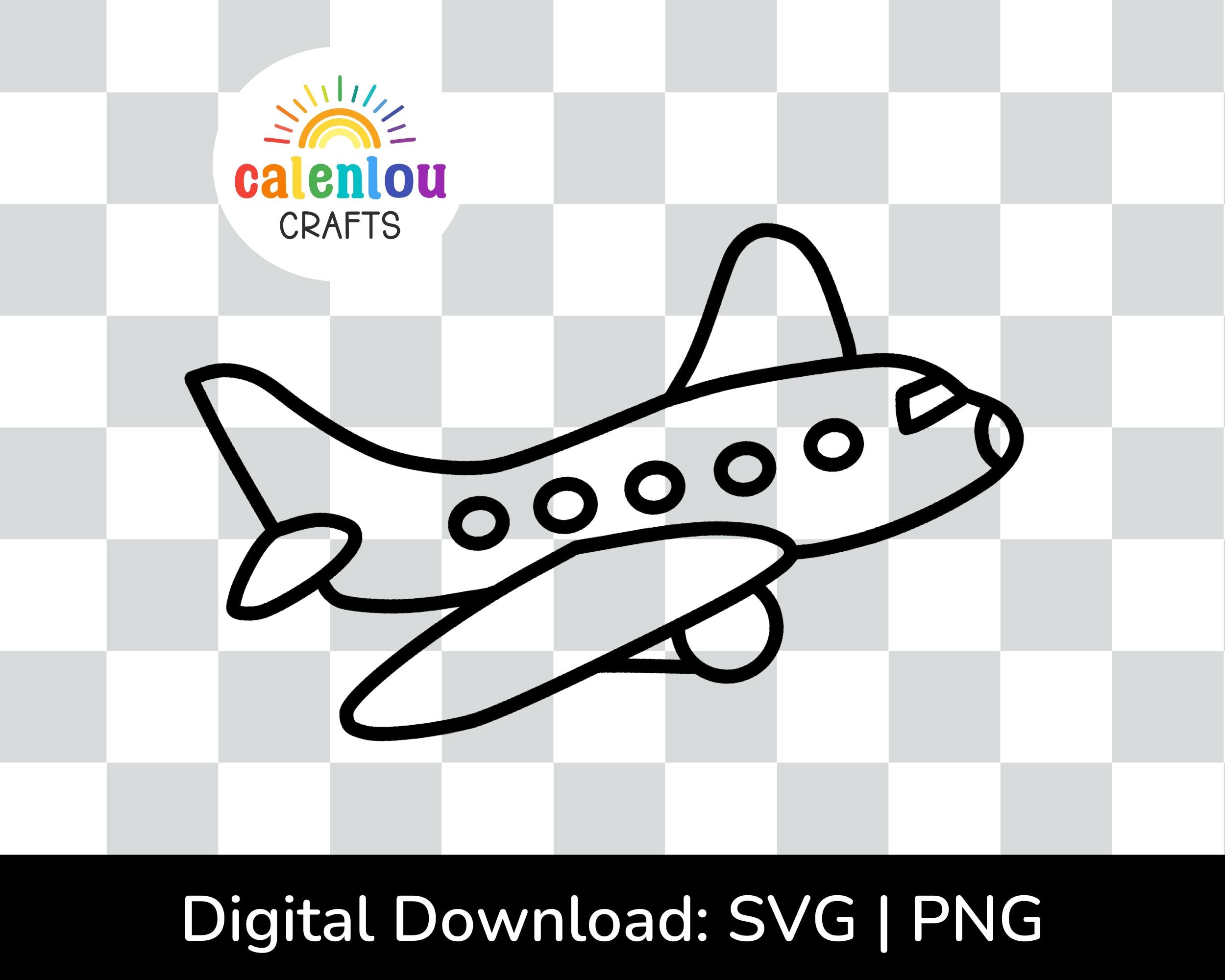 Airplane Outline Clip Art