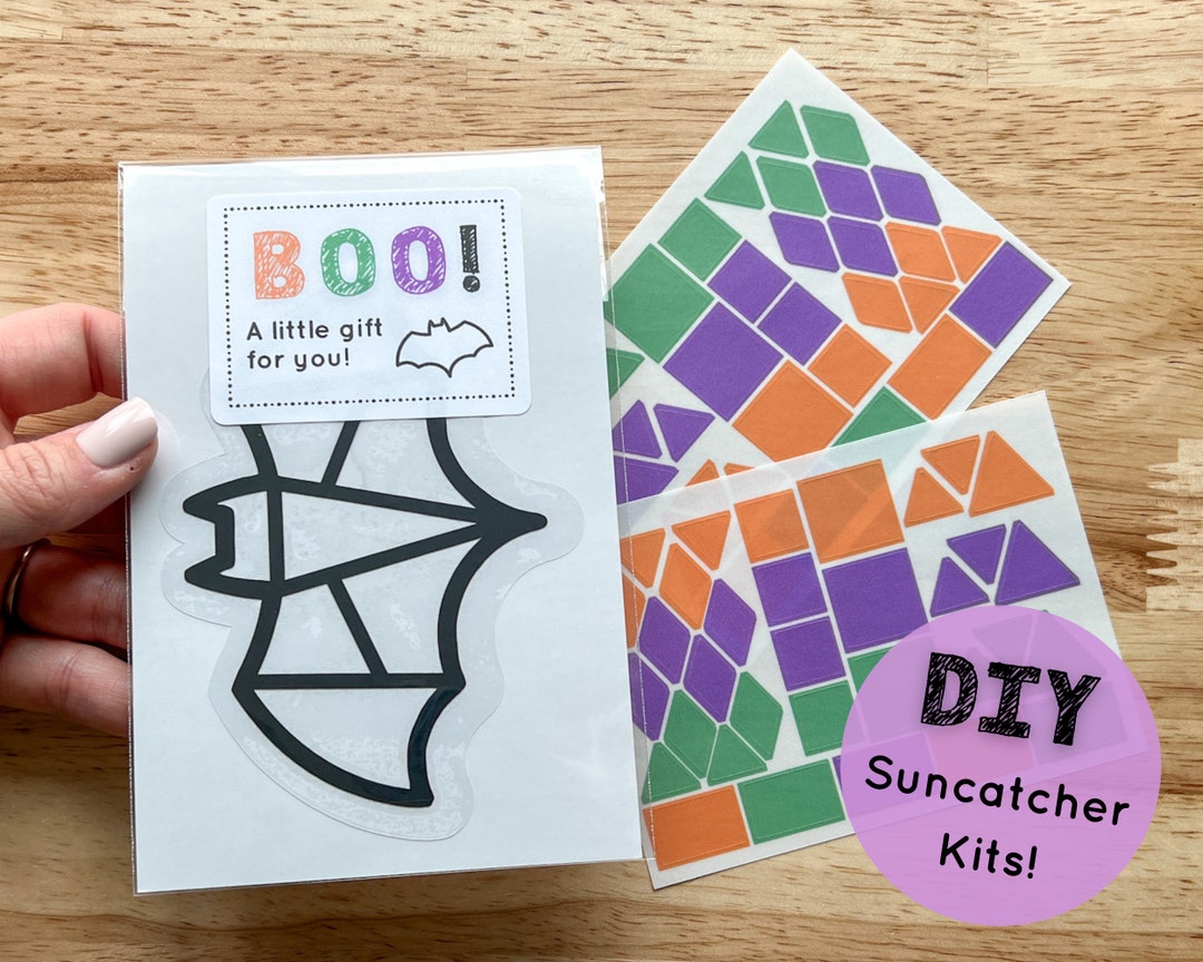 Bat Suncatcher Craft Kit for Kids Halloween Craft DIY - Etsy