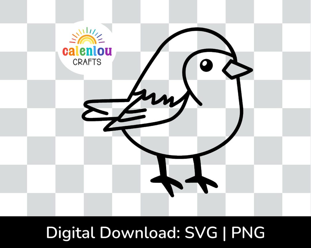 Bird Outline PNG, SVG, Commercial Use, Instant Digital Download, Spring ...