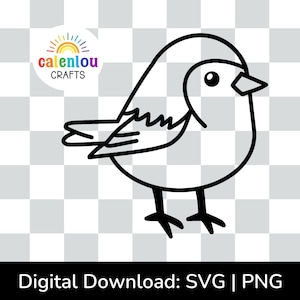 Bird Outline PNG, SVG, Commercial Use, Instant Digital Download, Spring ...