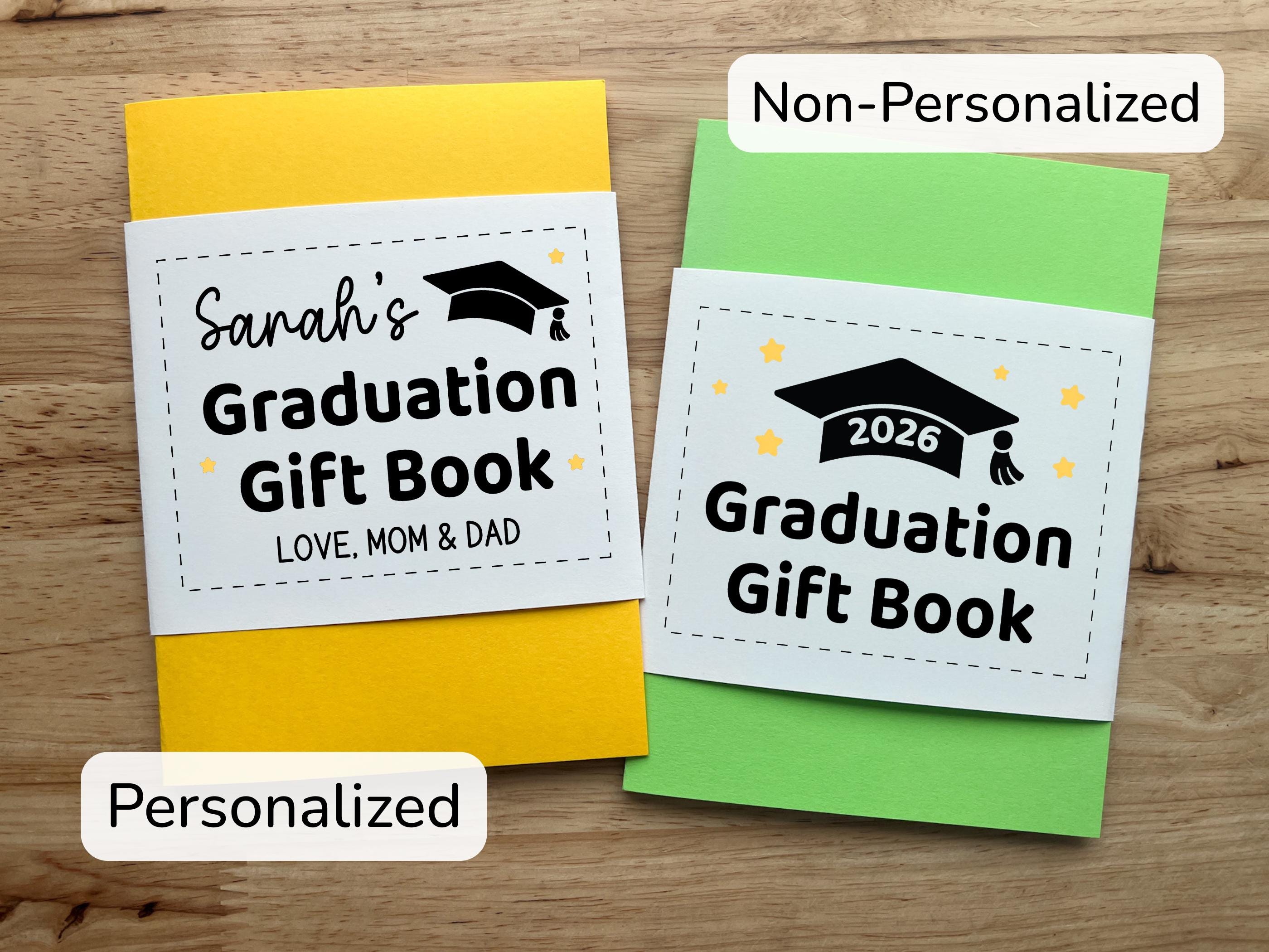 Graduation Waterfall Gift Card Book, Handmade Cash Money Holder ...