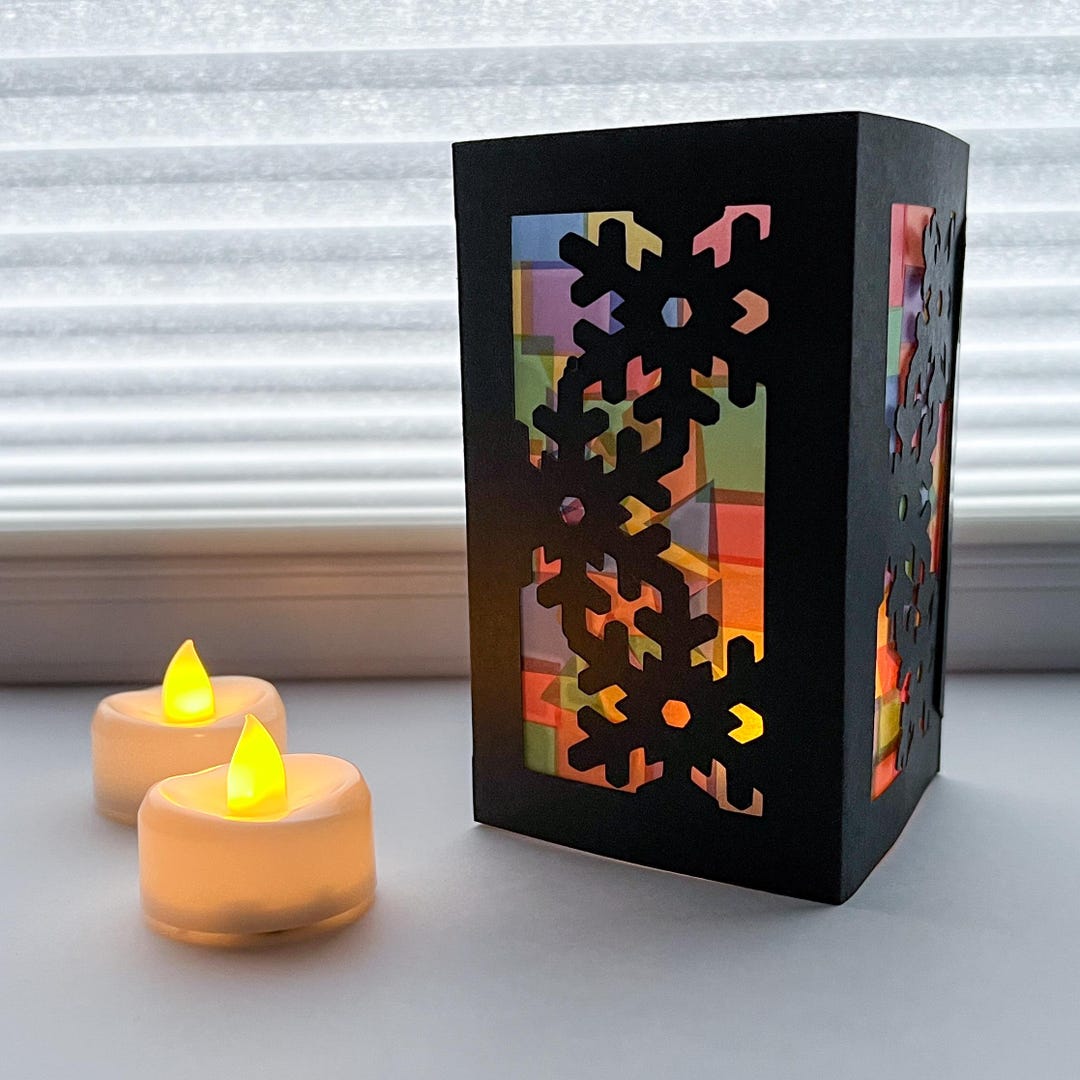 Snowflake Lantern Craft Kits for Kids, Winter Luminaries Christmas ...