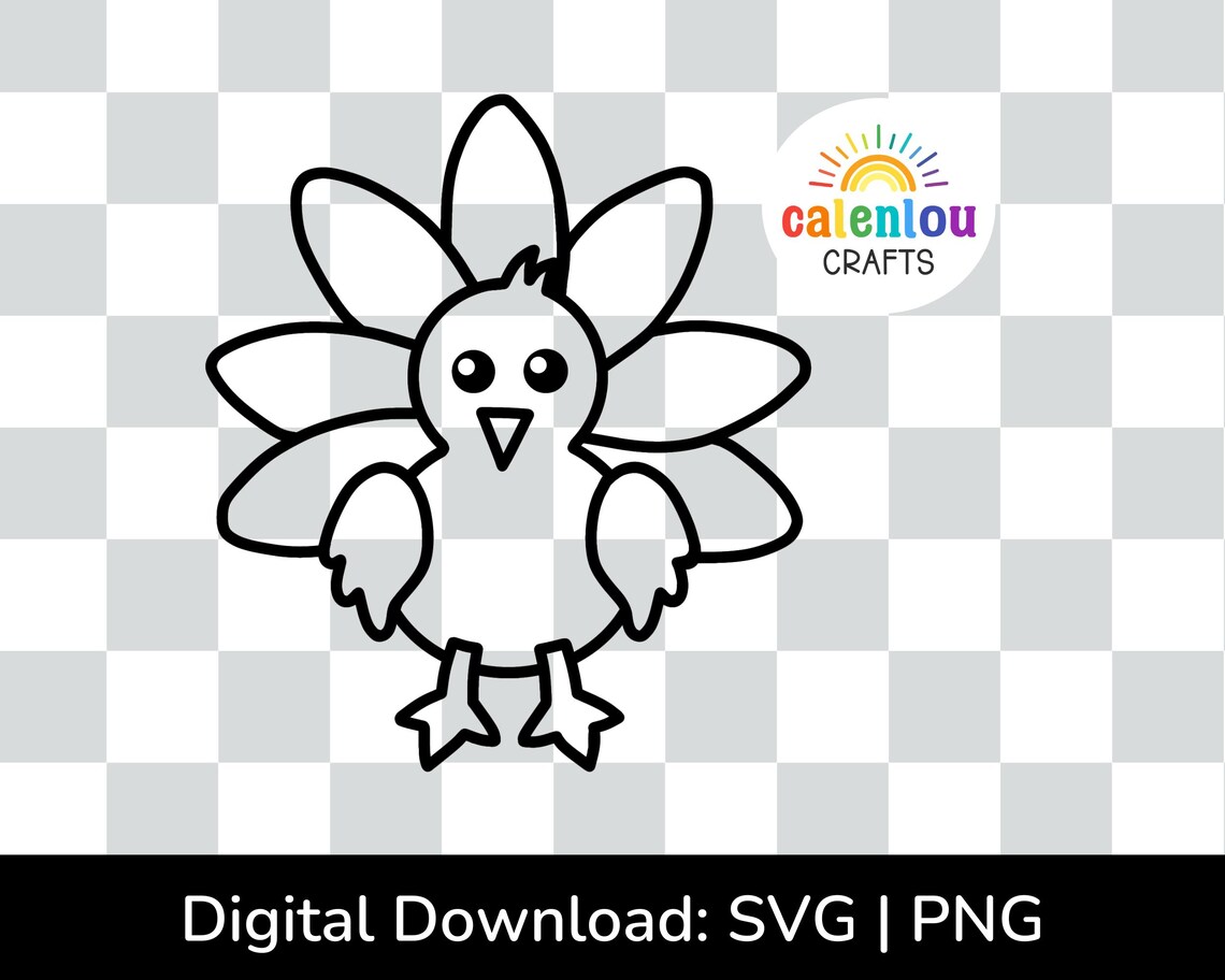Turkey Outline PNG SVG, Commercial Use Instant Digital Download ...