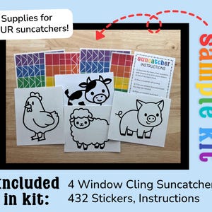 Ocean Animal Suncatcher Sticker Craft Kit for Kids, Under the Sea ...
