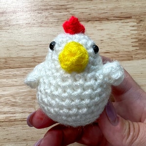 Mini Chicken Crochet Pattern, Chicken Plush Keychain Pattern PDF ...