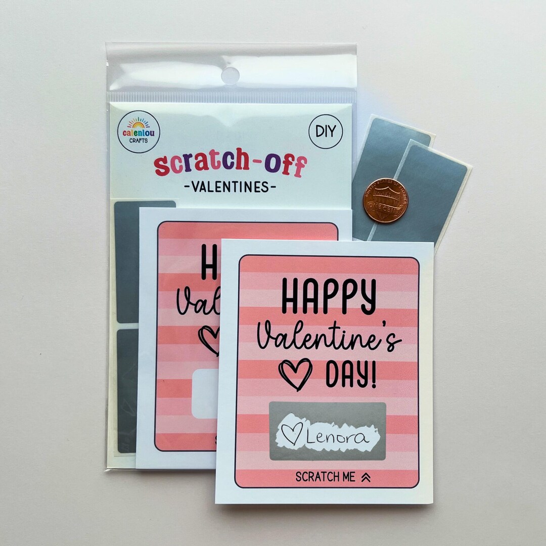 Valentines Day Scratch off Cards, Make Your Own Classroom Exchange ...