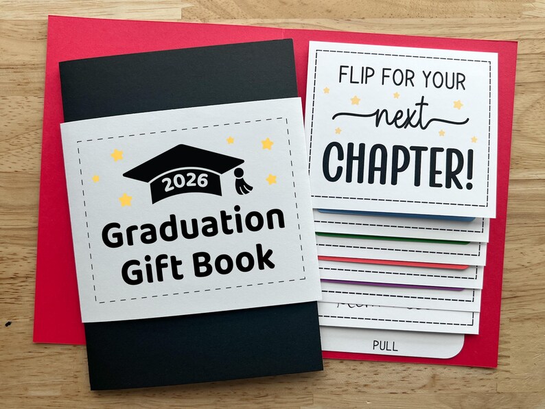 Graduation Waterfall Gift Card Holder Book, College or High School ...