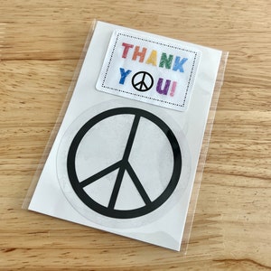 Peace Sign Sticker Suncatcher Decal Boho Craft Kits for Kids - Etsy