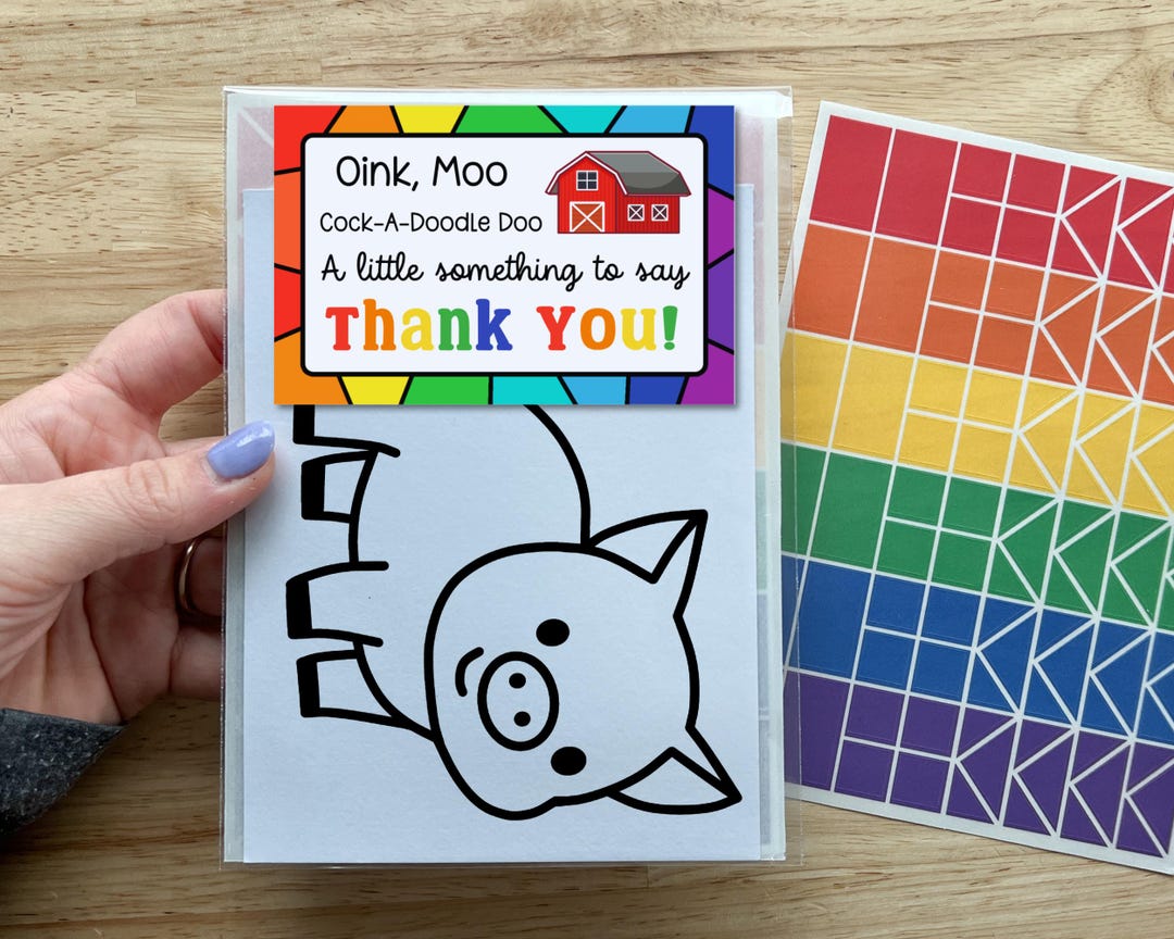 Pig Birthday Party Favors for Girls, Art Party Activities, Farm Crafts ...