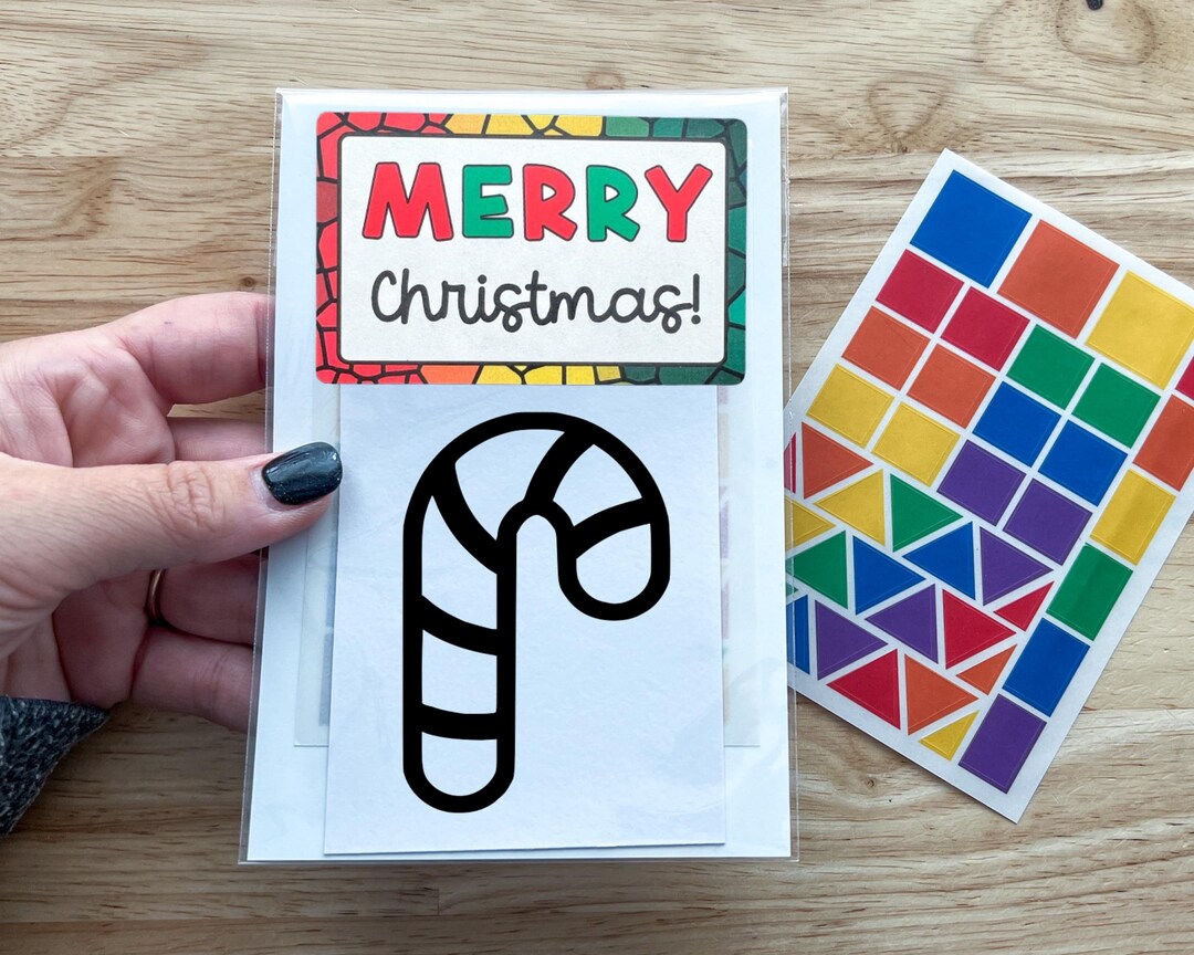 MINI Candy Cane Suncatcher Craft Kit for Kids, Christmas Party Favors ...