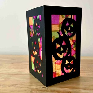 Halloween Lantern Craft Kit for Kids, Luminary Pumpkin Decor Halloween ...