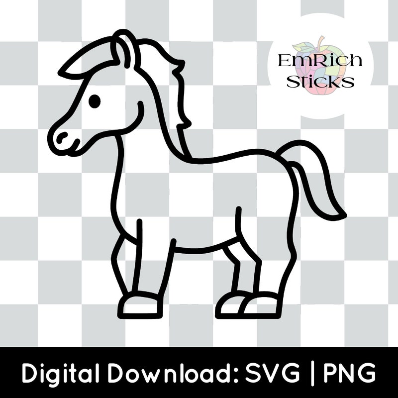 Horse Outline - Etsy