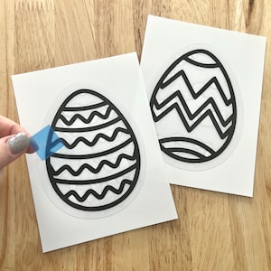 Easter Egg Suncatcher Decal, Easter Craft Kits for Toddlers, Easter ...