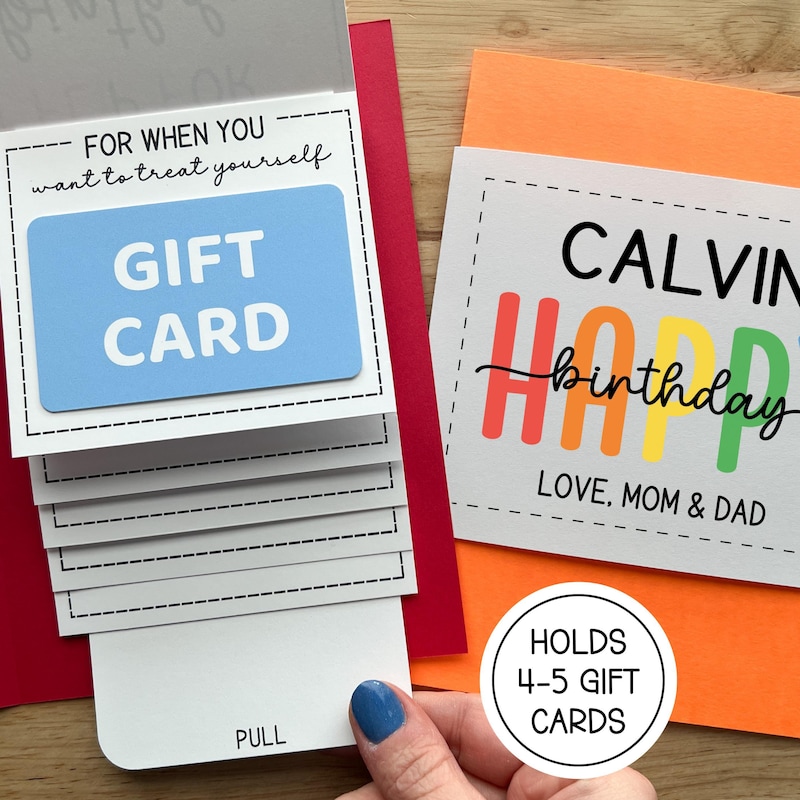 Cascading Gift Cards Card - 60+ Gift Ideas for 2026
