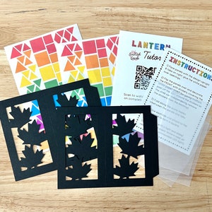 Fall Lantern Craft Kit for Kids Luminaries Fall Decor - Etsy