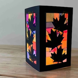 Fall Lantern Craft Kit for Kids, Luminaries Fall Decor, Sticker Crafts ...