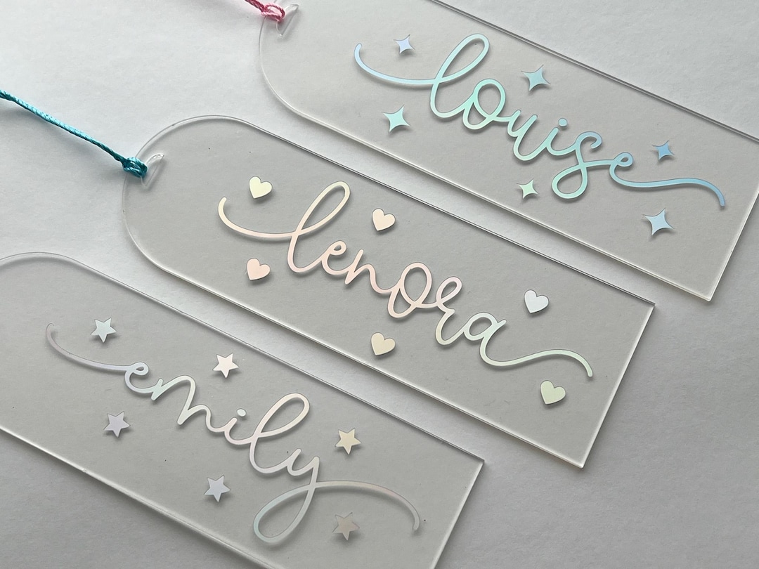 Personalized Name Bookmark for Tween Girl, Custom Bookmark for Kids ...