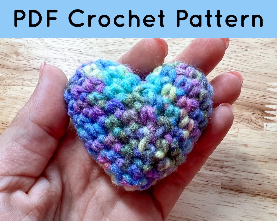 Mini Heart Crochet Pattern Amigurumi Heart Pattern Small - Etsy
