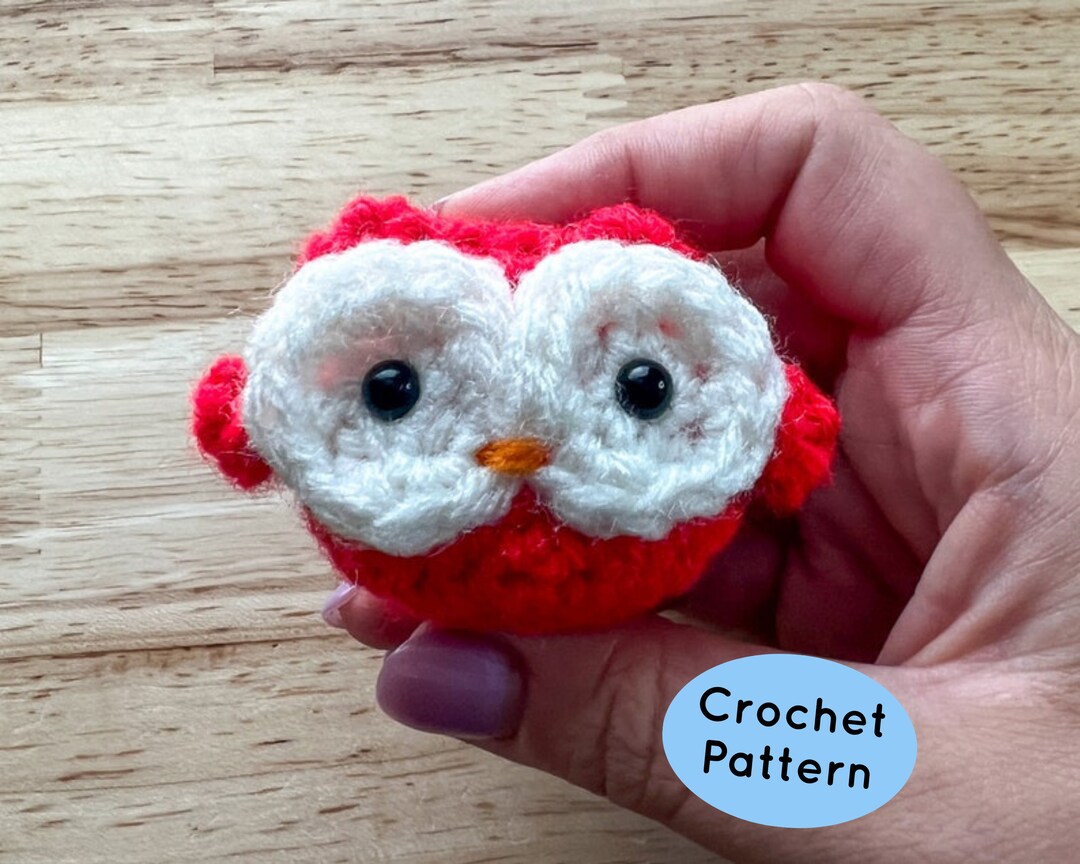 Mini Owl Crochet Pattern, Baby Owl Crochet Plushie Pattern, Stuffed Owl ...