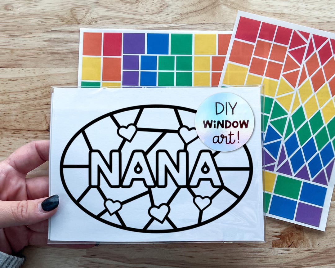 Nana Suncatcher Craft Kit for Kids, Nana Christmas Gift for Nana From ...