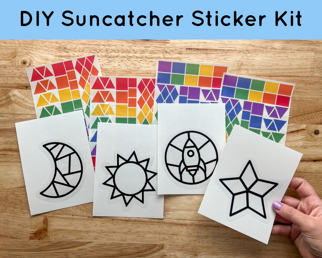 Outer Space Suncatcher Sticker Set Space Craft Kits for Kids - Etsy