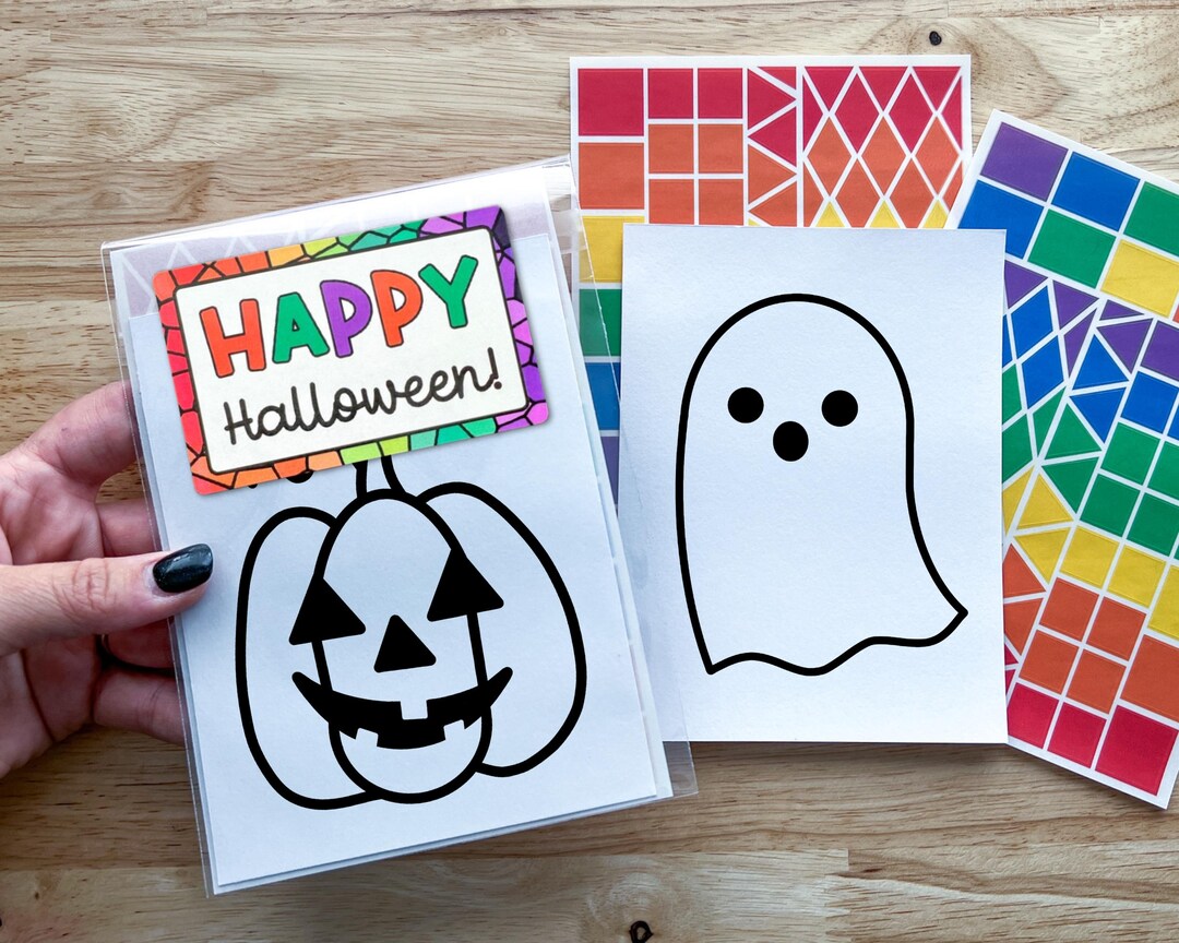 Halloween Craft Kits for Kids, Spooky Cute Ghost Suncatcher for Windows ...