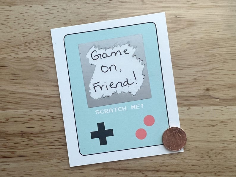 Gamer Scratch off Reward Cards for Kids, Video Game Valentine Favors ...