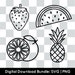 Fruit Bundle PNG SVG, Commercial Use Digital Download, Svg Cut File for ...