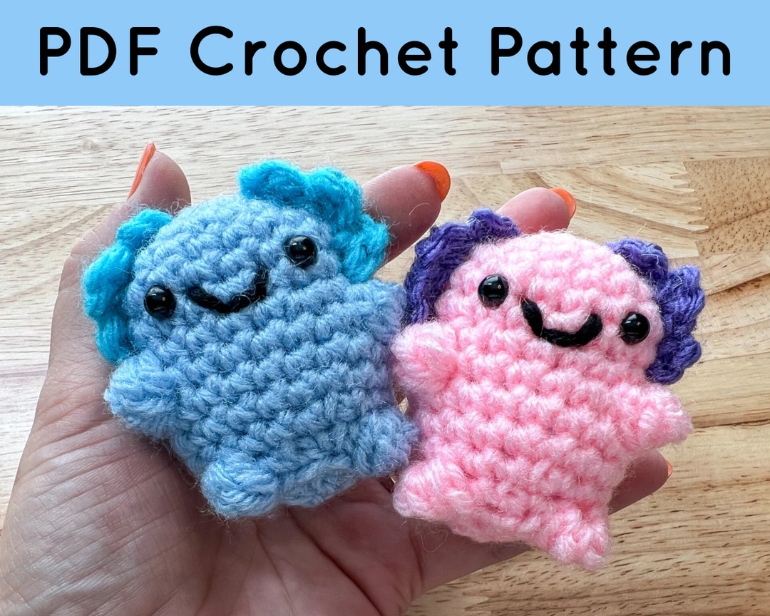 Baby Axolotl Crochet Pattern Mini Axolotl Plush Pattern - Etsy