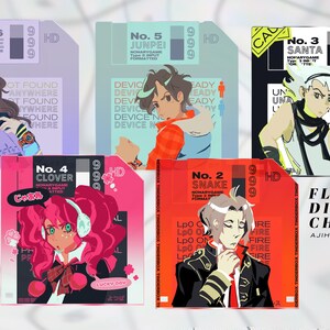 999 Charms // Zero Escape Floppy Disk Keychains - Etsy