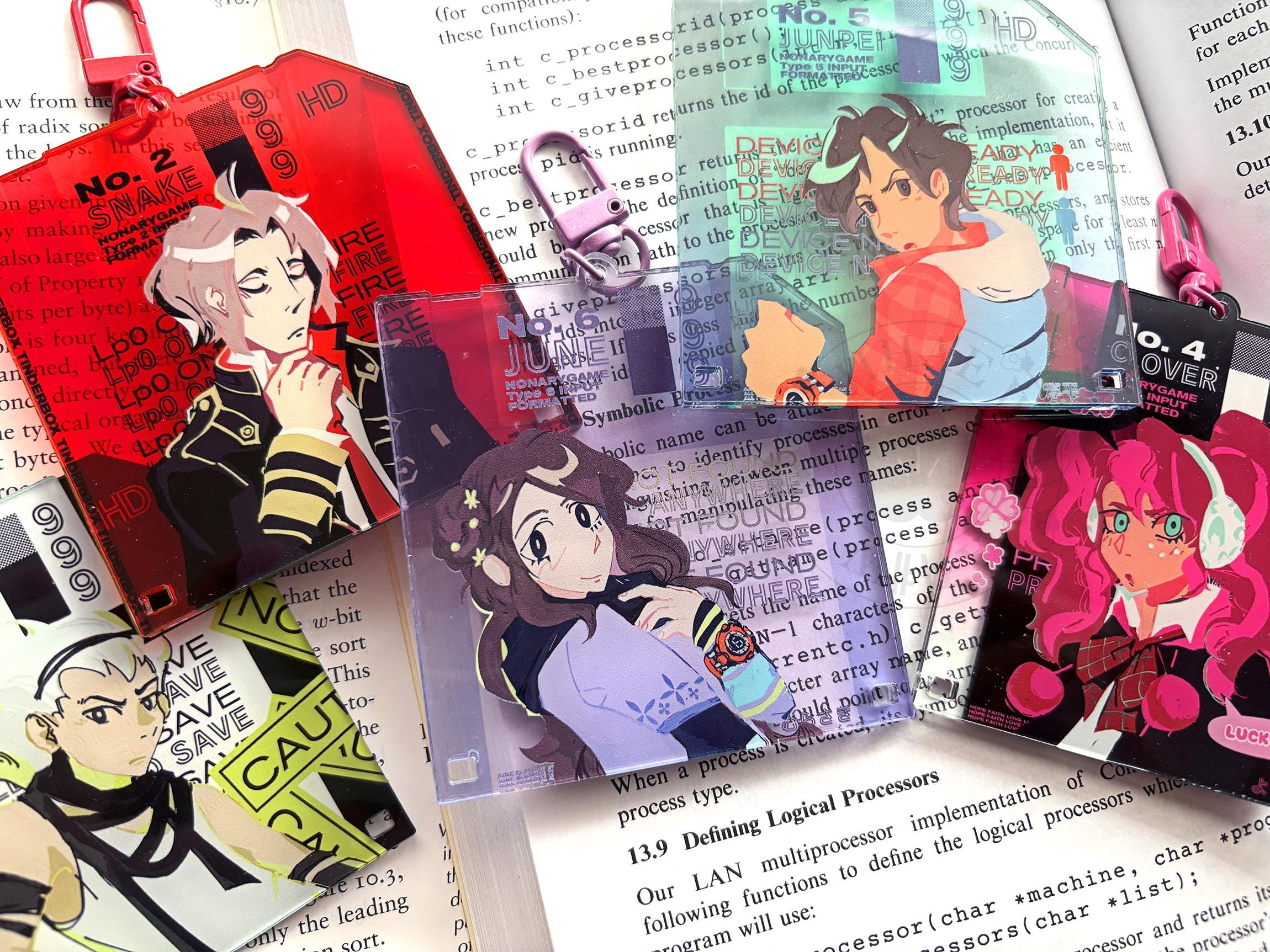 999 Charms // Zero Escape Floppy Disk Keychains - Etsy