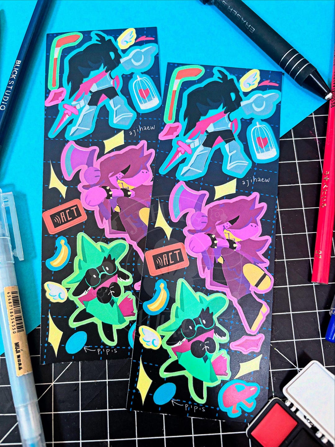 Deltarune Stickers // Dtr Sticker Sheet - Etsy