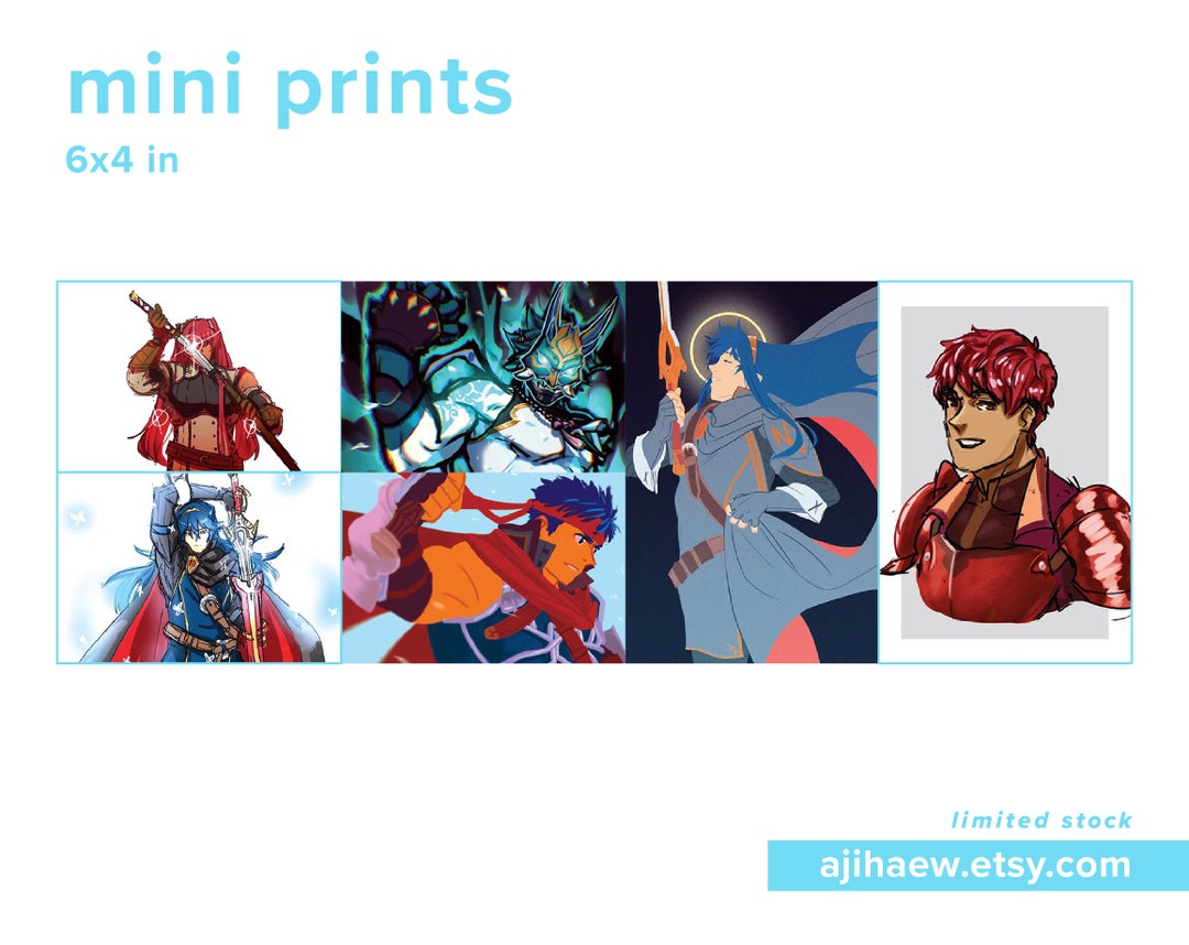 Rice Prints // Fire Emblem Genshin Miniprints - Etsy