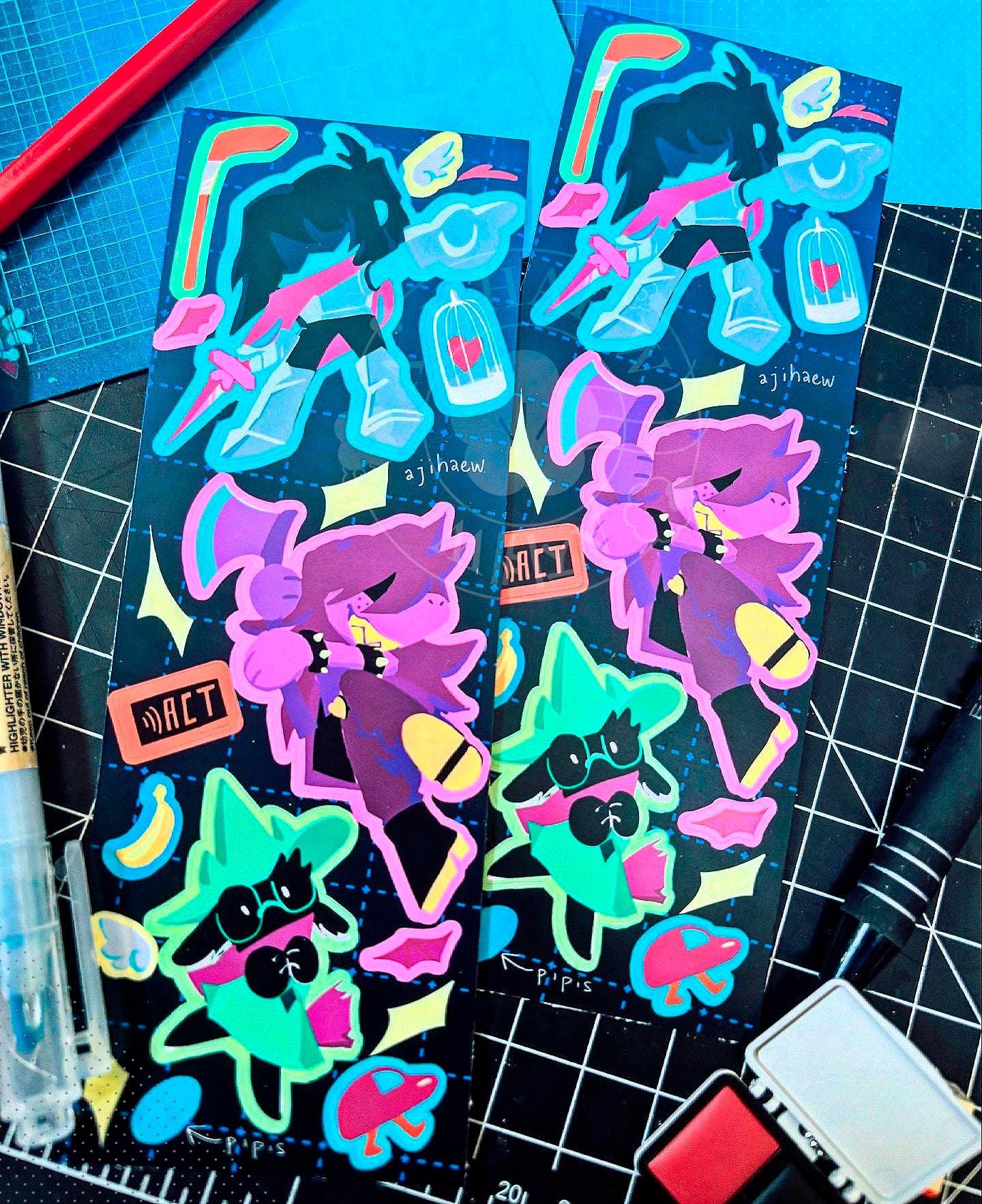 Deltarune Stickers // Dtr Sticker Sheet - Etsy