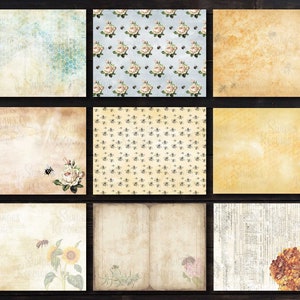 Vintage Honey Bee Printable Junk Journal Kit, Vintage Bee Ephemera ...