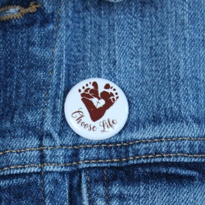 Choose Life Pin, Prolife Pin, Pro-life Button, Choose Life, Bible ...