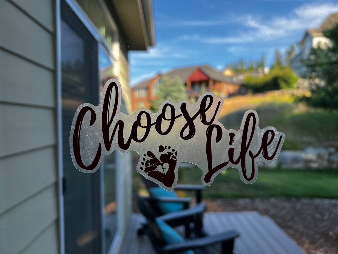 Choose Life Clear Bumper Sticker, Bumper Sticker, Pro-life Sticker ...